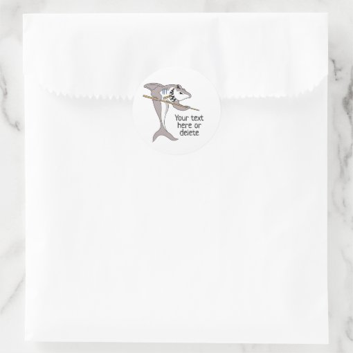 Pool Shark Custom Text Classic Round Sticker | Zazzle