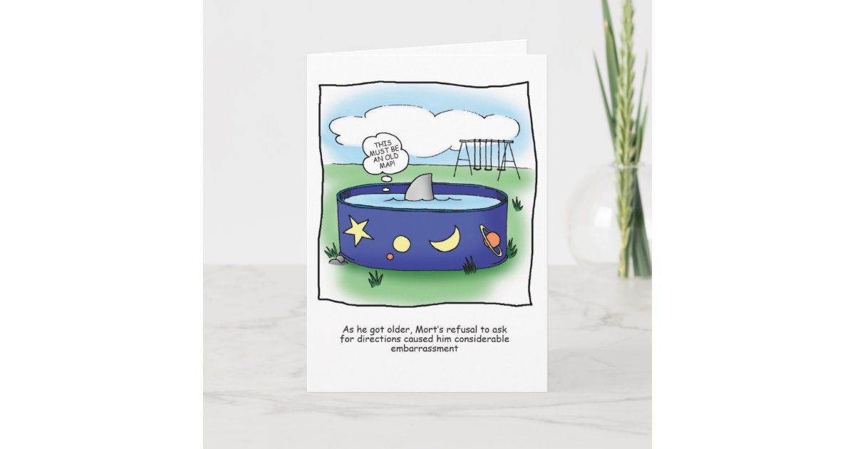 Pool Shark Humorous Birthday Card | Zazzle
