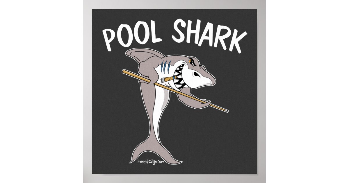 Pool Shark Poster | Zazzle.com