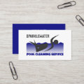 Pool Swimmer Design, Swimming Pool Cleaner Business Card | Zazzle