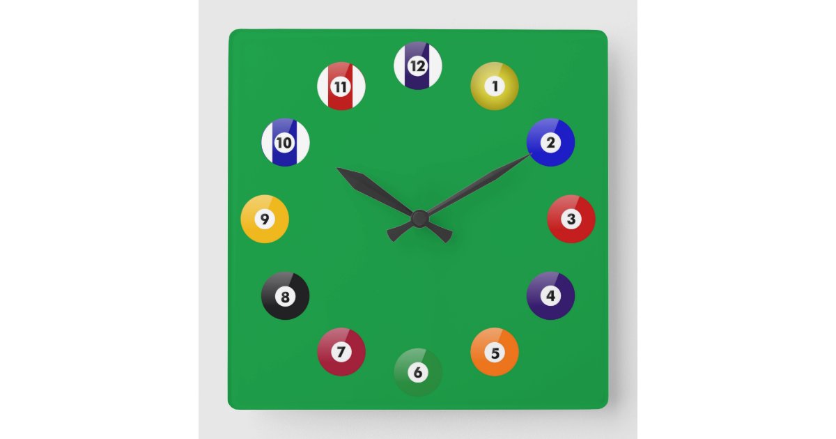 Pool Table and Balls | Zazzle