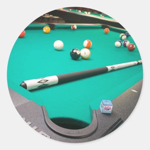 Pool Table Stickers | Zazzle