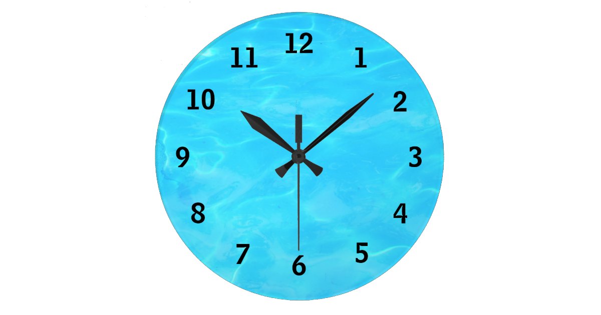 Pool Time Wall Clock | Zazzle.com