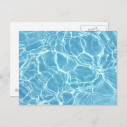 Pool Water Postcard | Zazzle