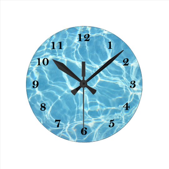 Pool Water Wall Clock | Zazzle.com
