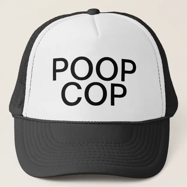 POOP COP - CAP | Zazzle