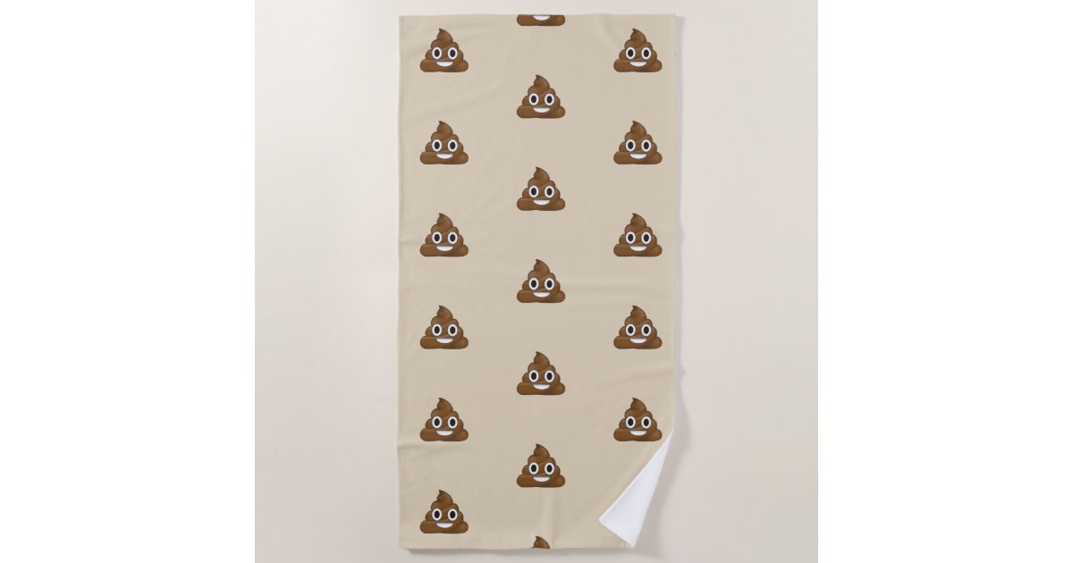 Poop Emoji Beach Towel | Zazzle