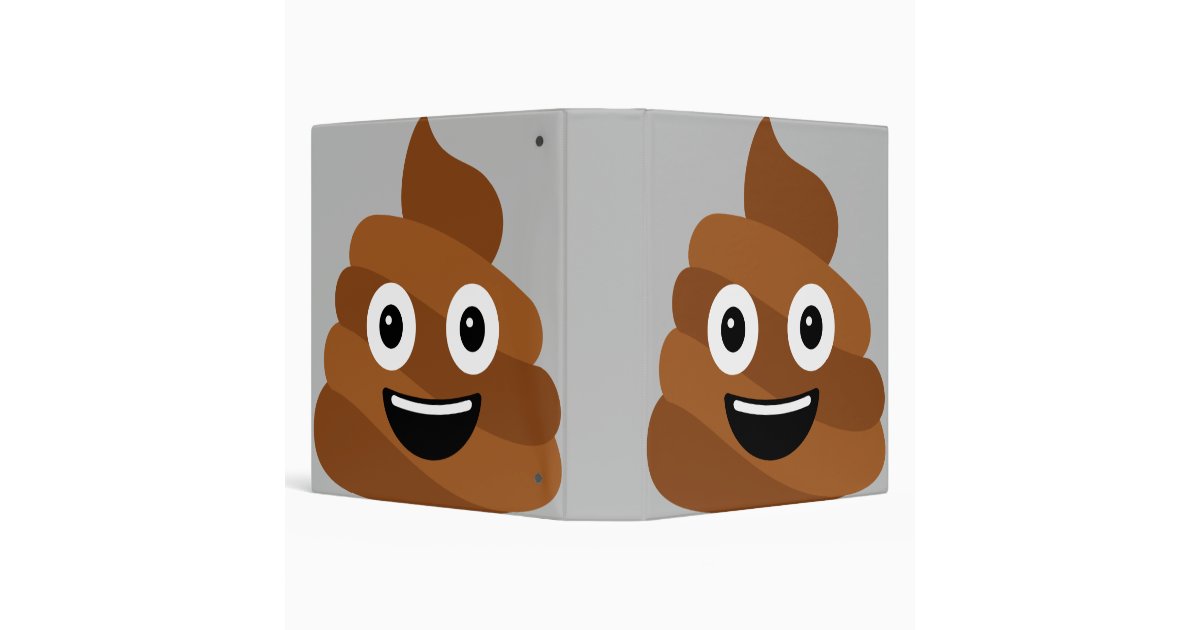 Poop Emoji Binder | Zazzle