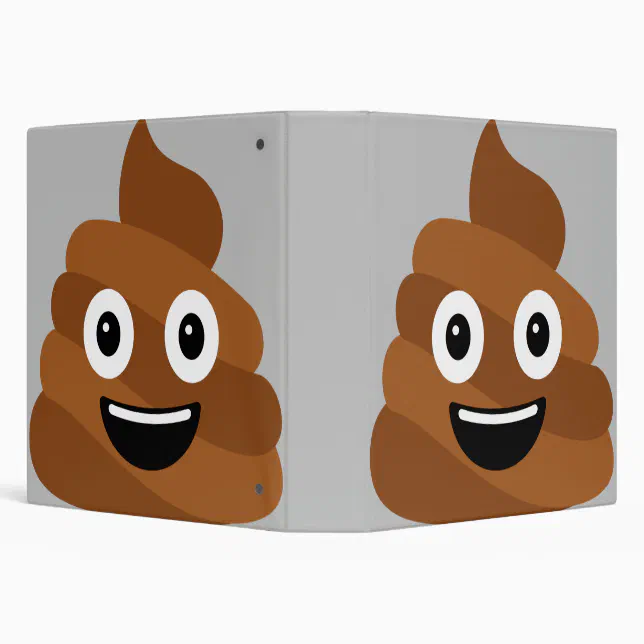 Poop Emoji Binder | Zazzle