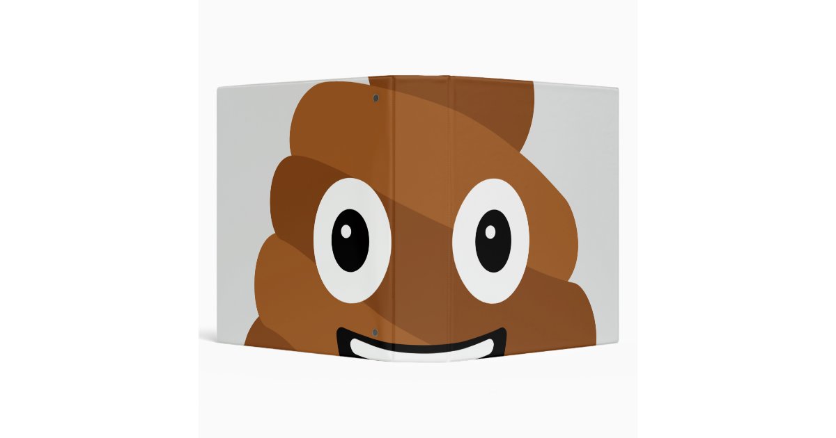 Poop Emoji Binder | Zazzle