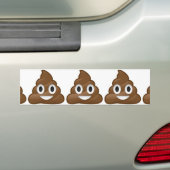 poop emoji bumper sticker | Zazzle
