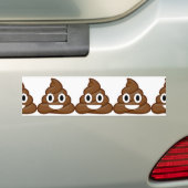 poop emoji bumper sticker | Zazzle