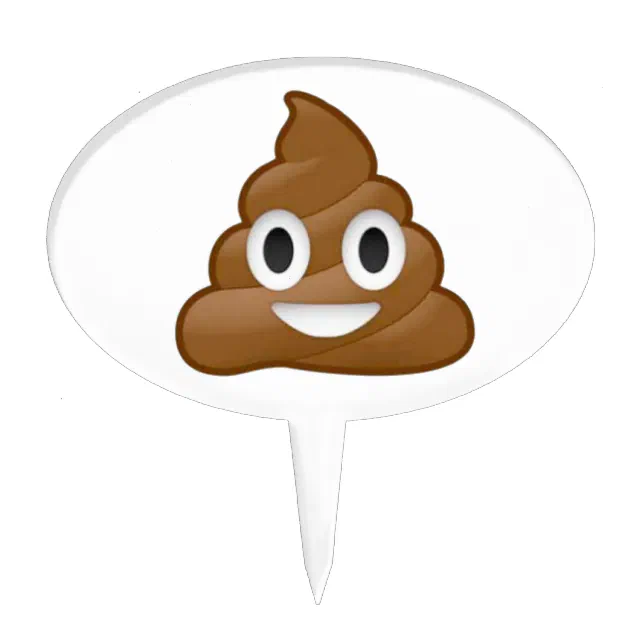 Poop emoji cake topper | Zazzle