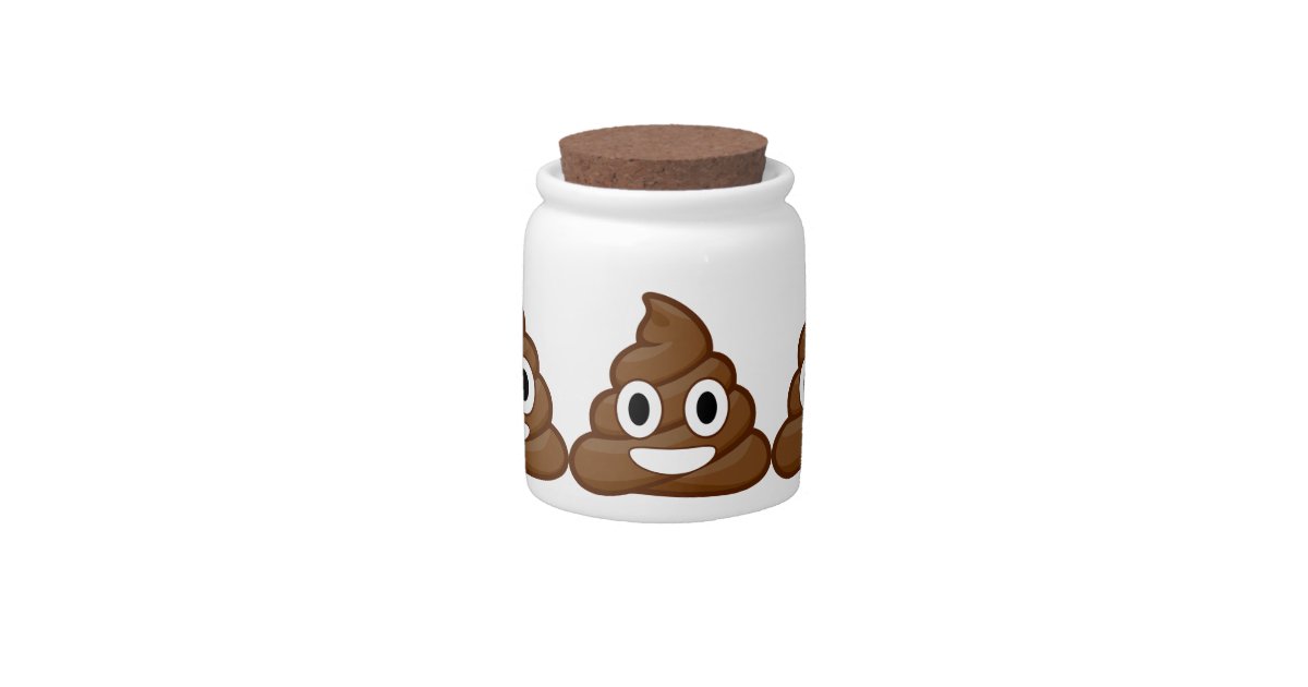 poop emoji candy jar | Zazzle
