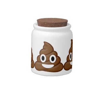 poop emoji candy jar | Zazzle