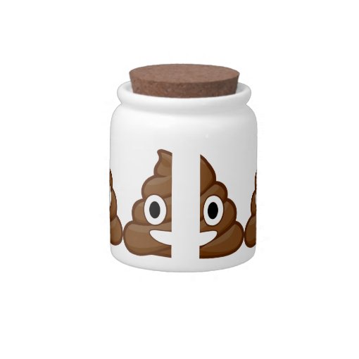 poop emoji candy jar | Zazzle