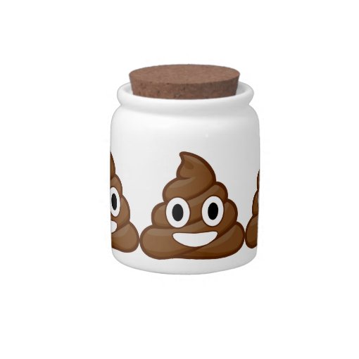 poop emoji candy jar | Zazzle