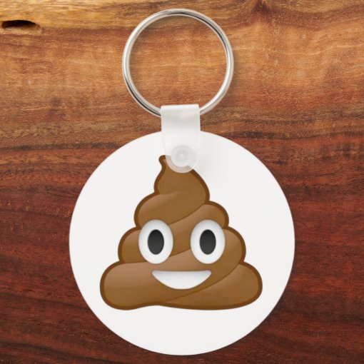 Poop emoji keychain | Zazzle