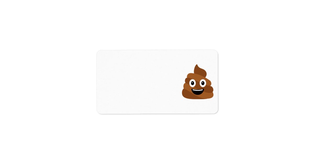 Poop Emoji Label | Zazzle