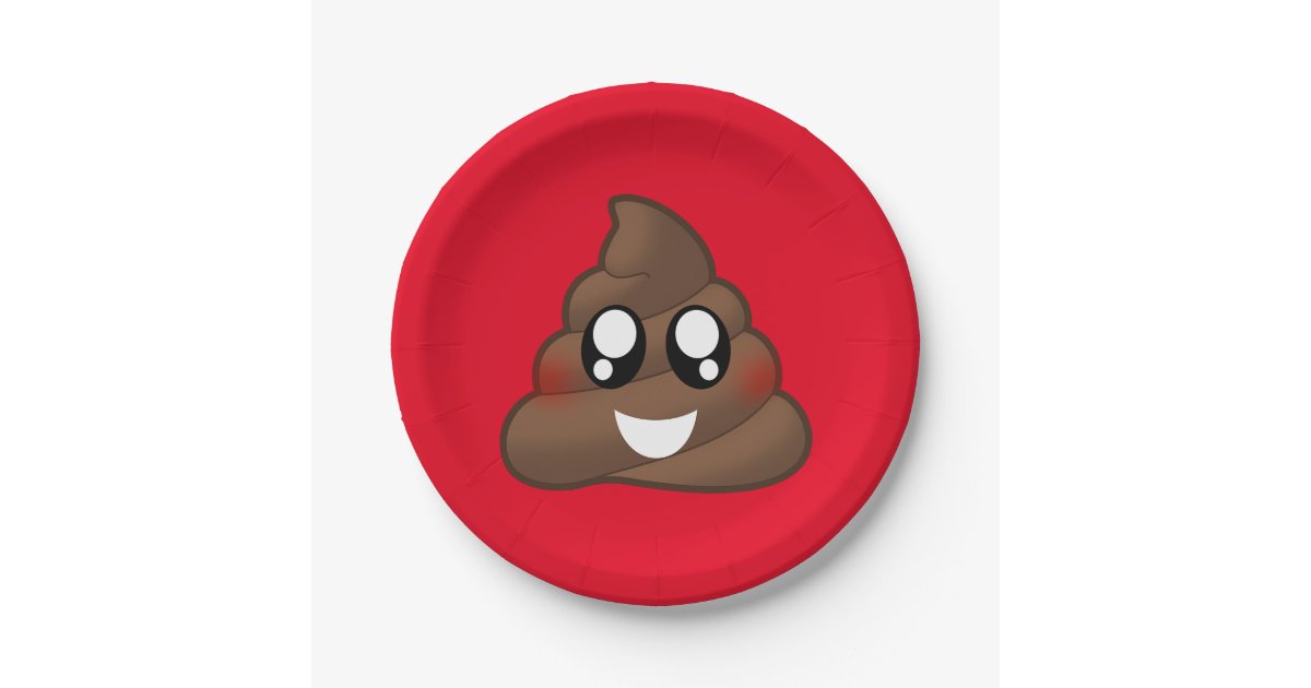 Poop Emoji Paper Plates | Zazzle