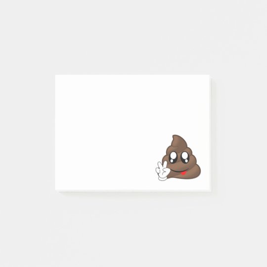Poop Emoji Peace Sign Hands Post-it Notes | Zazzle.com