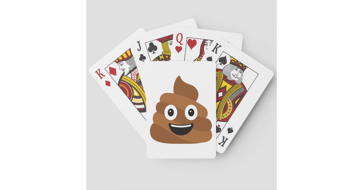 Poop Emoji Playing Cards | Zazzle