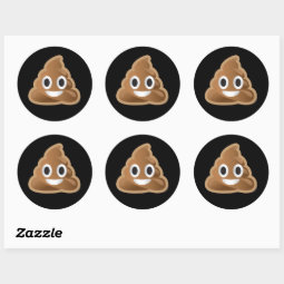 Poop emoji stickers | Zazzle