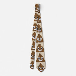 Poop Emoji Tie | Zazzle