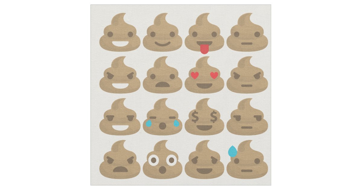 poop emojis fabric | Zazzle