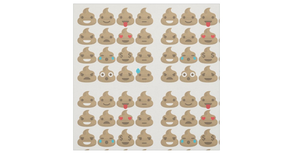 poop emojis fabric | Zazzle