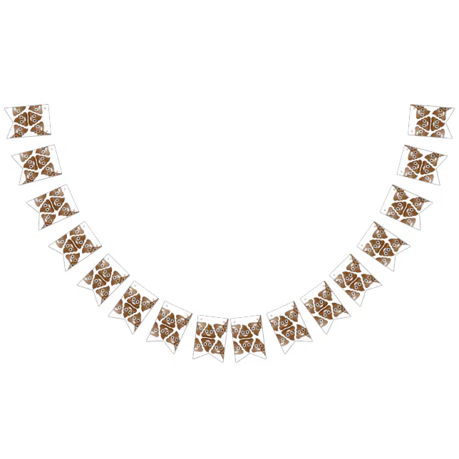 poop emojis party bunting banner | Zazzle