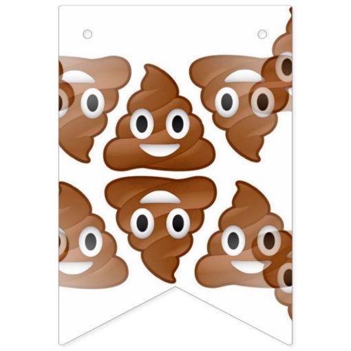 poop emojis party bunting banner | Zazzle