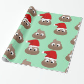 POOP FUNNY CHRISTMAS Wrapping Paper | Zazzle