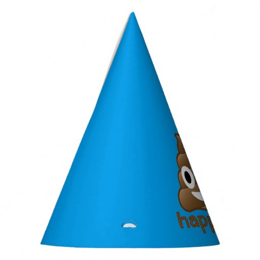 Poop Happens Emoji Party Hat | Zazzle