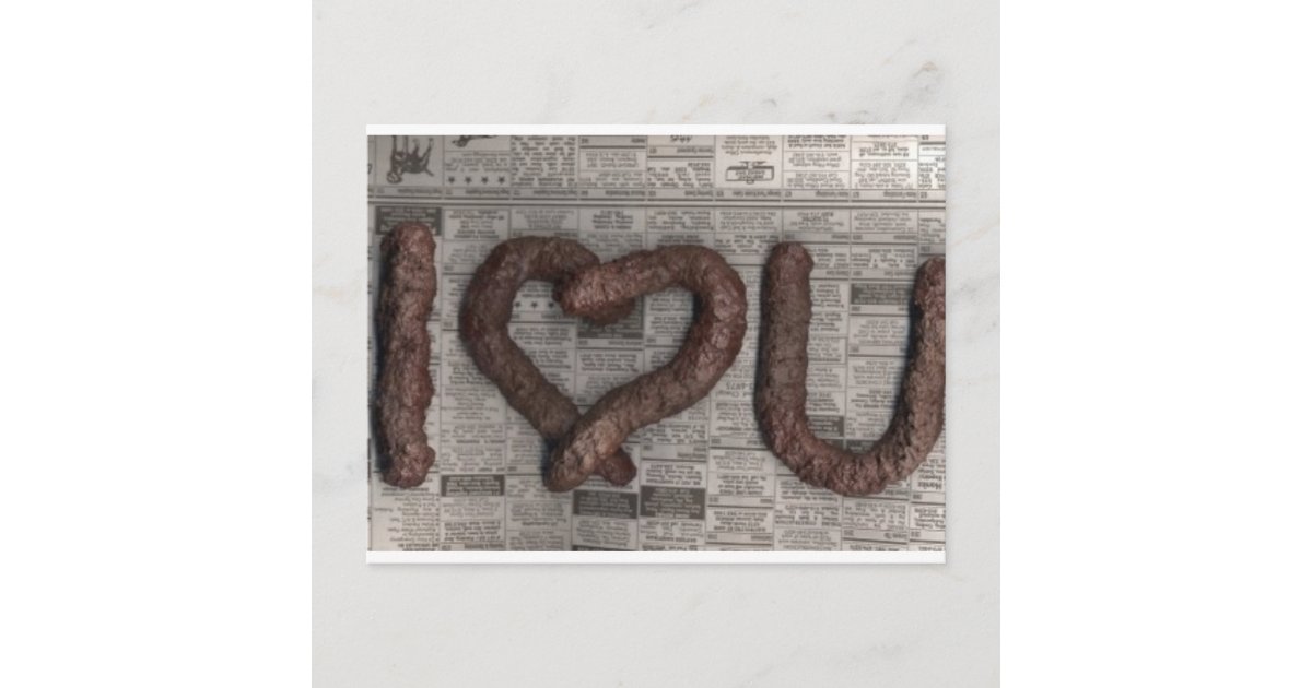 Poop Love Postcard | Zazzle
