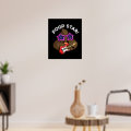Poop Star Funny Pop Star Pun Dark BG Poster | Zazzle