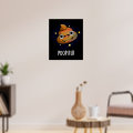 Poopiter Funny Planet Jupiter Pun Dark BG Poster | Zazzle