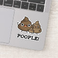 Poople Funny Poop People Pun Sticker | Zazzle