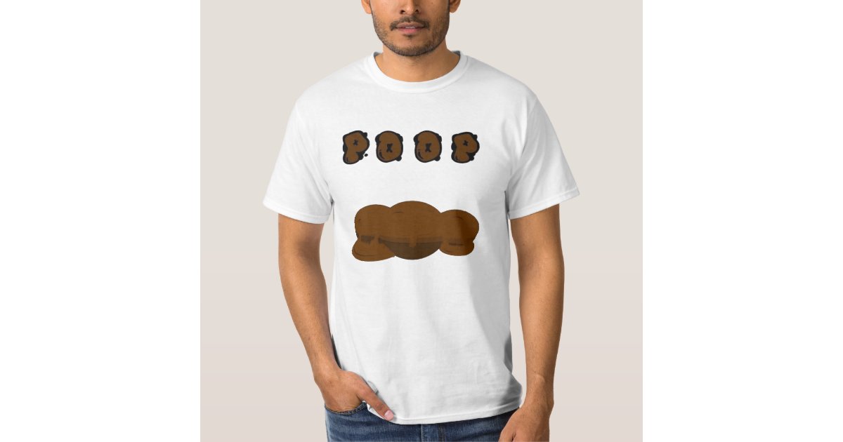 Pooprints moist poop shirt | Zazzle
