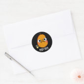 Poot-tato Funny Farting Potato Pun Dark BG Classic Round Sticker | Zazzle