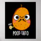 Poot-tato Funny Farting Potato Pun Dark BG Poster | Zazzle