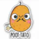 Poot-tato Funny Farting Potato Pun Sticker | Zazzle