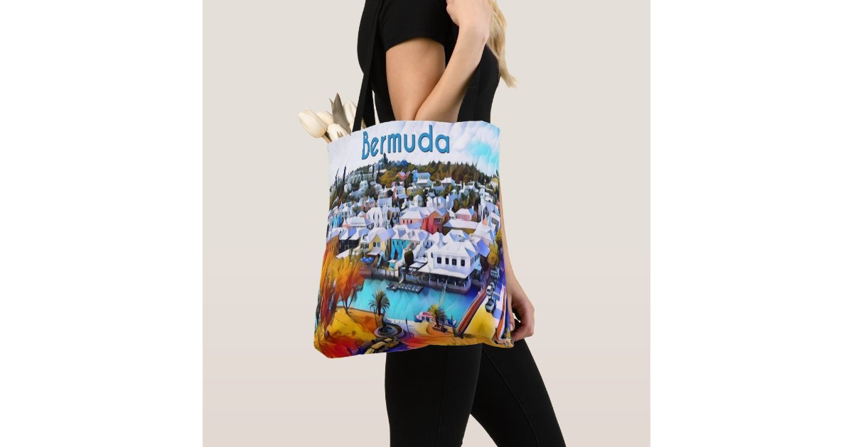 Pop Art Bermuda tote bag | Zazzle