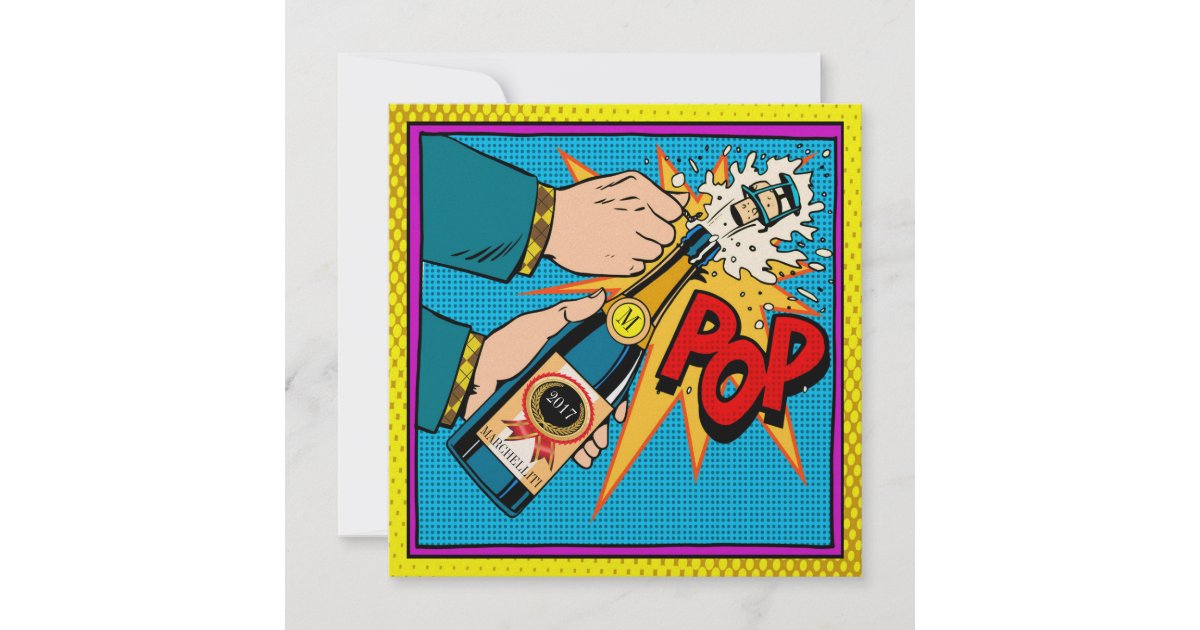 Pop Art Celebration Invitation | Zazzle