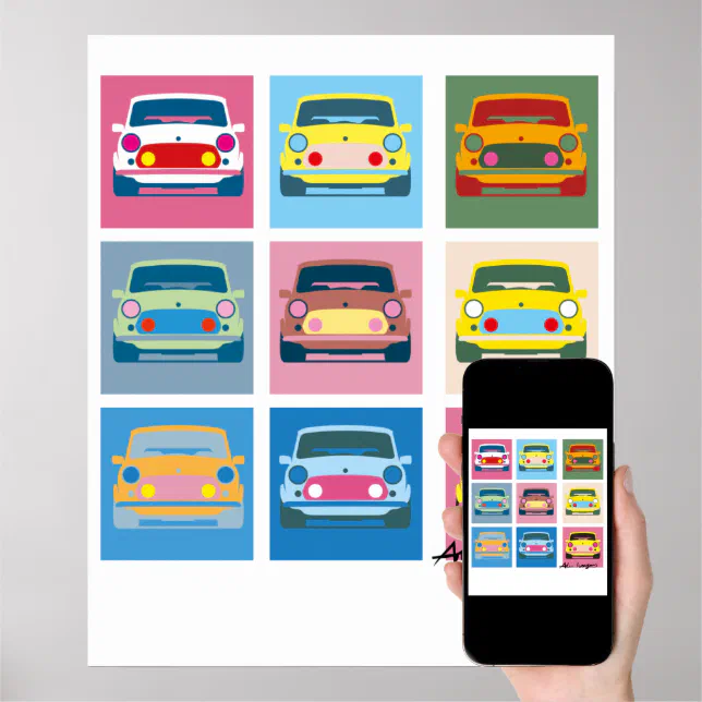 Pop Art Classic Mini Poster | Zazzle