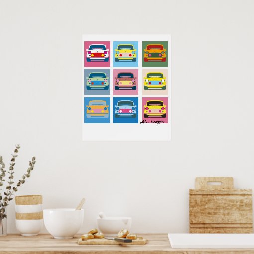 Pop Art Classic Mini Poster | Zazzle