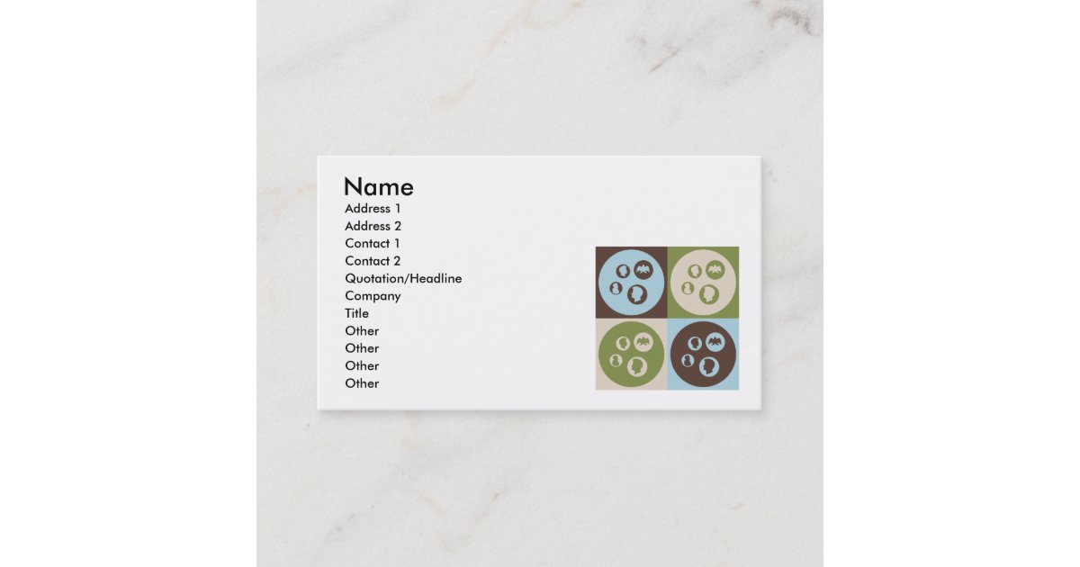 Pop Art Coin Business Card | Zazzle