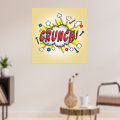 Pop art Comic book inspired Crunch! poster | Zazzle