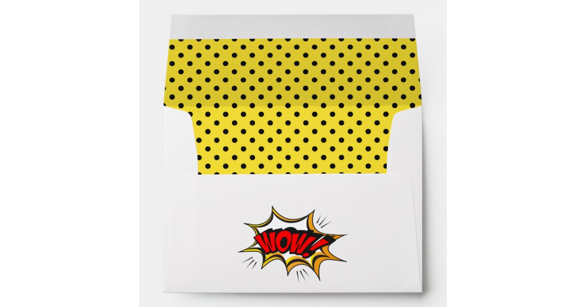 Pop Art Comic Envelope | Zazzle