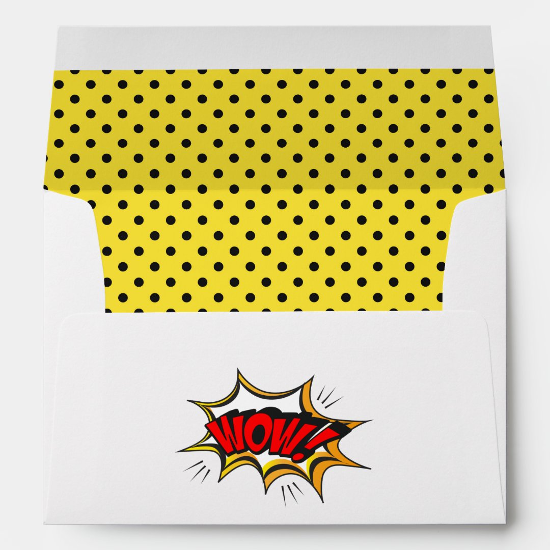 Pop Art Comic Envelope | Zazzle